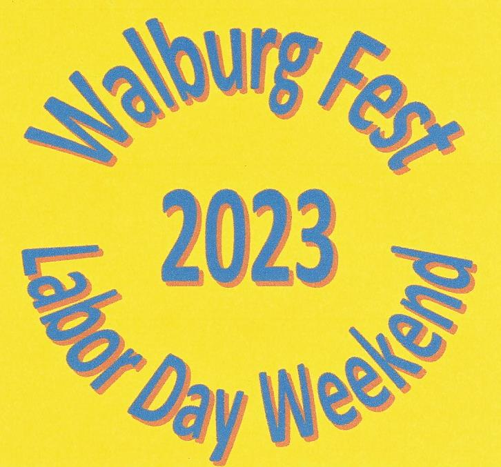 Walburg Fest 2023 Button - Walburg German Restaurant
